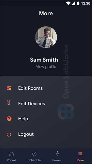 Smart Home Android App + Smart Home iOS App Template | HTML + Css IONIC 3 by opuslabworks